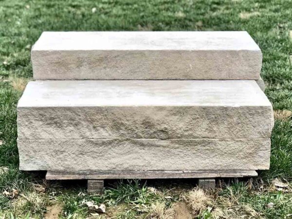 Indiana Limestone 16″ x 48″ Snapped Step | Green Stone Company