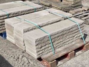 IN Limestone Non-Variegated Wall Caps – Rock Faced – 14″ x 48″ | Green ...