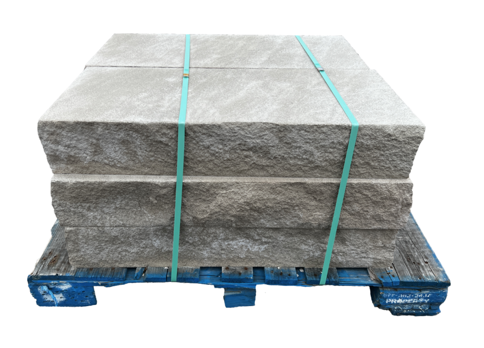 Canyon Gray 12″ Snapped Wall – Green Stone Company