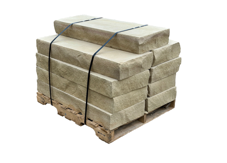 Indiana Limestone 16″ x 60″ Sawn Top and Bottom Step – Snapped 4 Sides ...